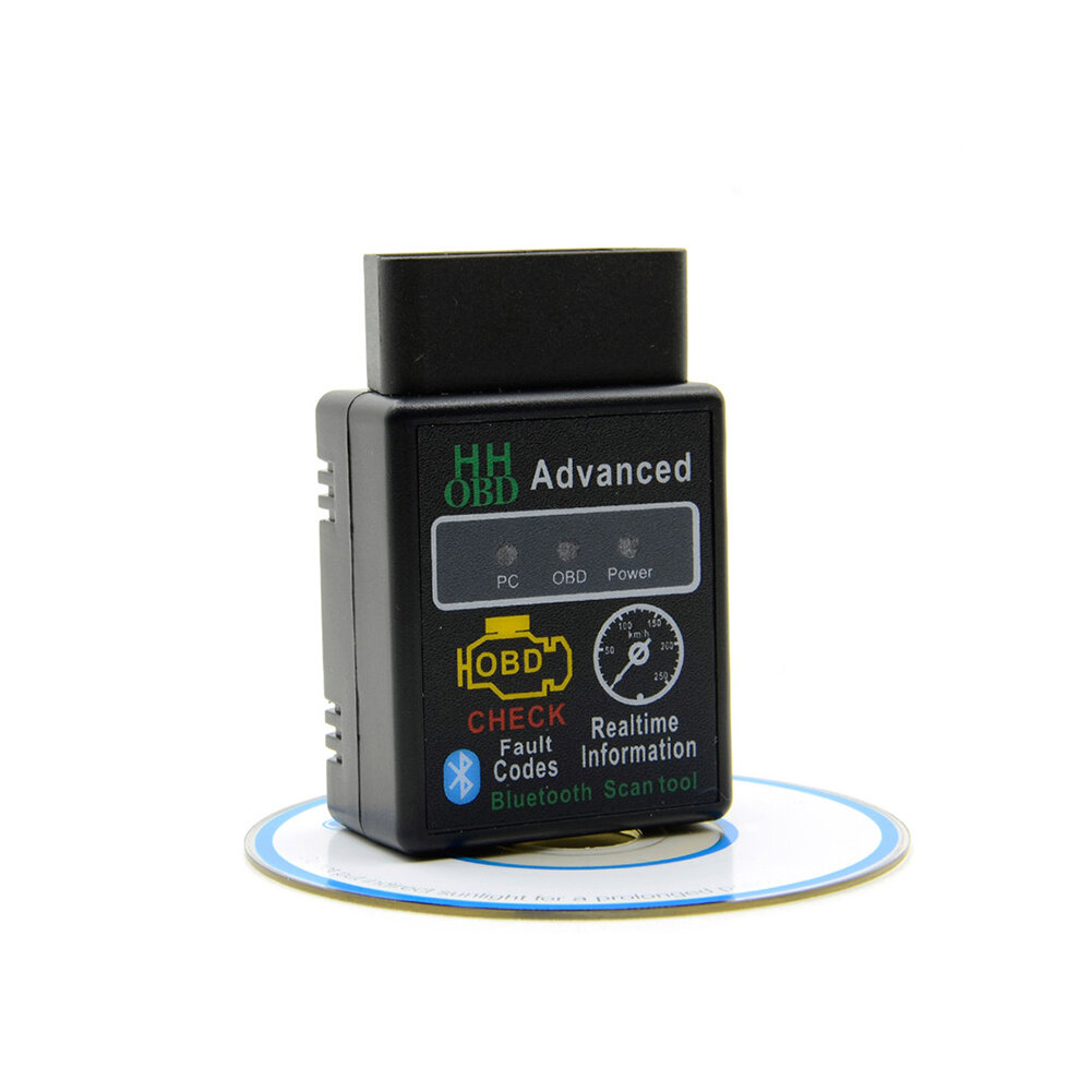 Автомобильный диагностический сканер Bluetooth OBD2 V02H2-1. Инструмент для автоматического обнаружения кодов двигателя и анализа производительности автомобиля.