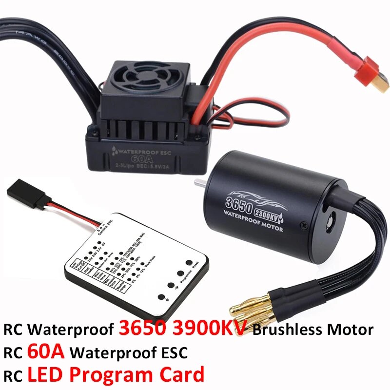 SurpassHobby 3650 3900KV Водонепроницаемый мотор и ESC комплект
