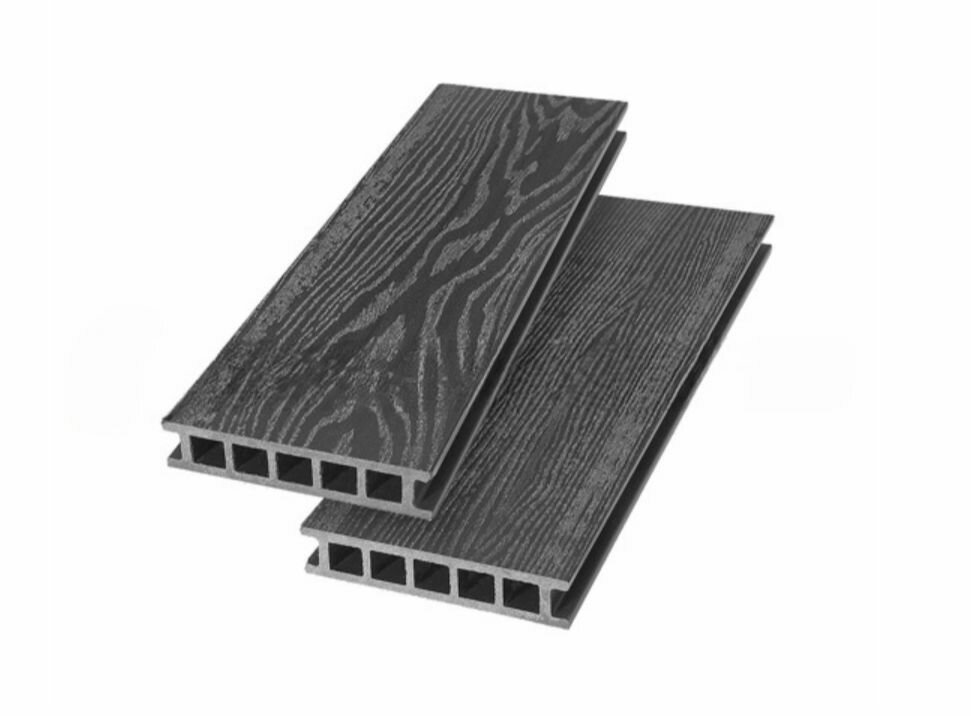 Террасная доска ДПК Savewood SW Fagus Графит (T/R) 144х28х6000 мм