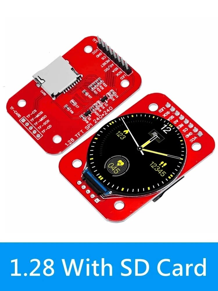 1.28" TFT LCD Дисплей с SD картой