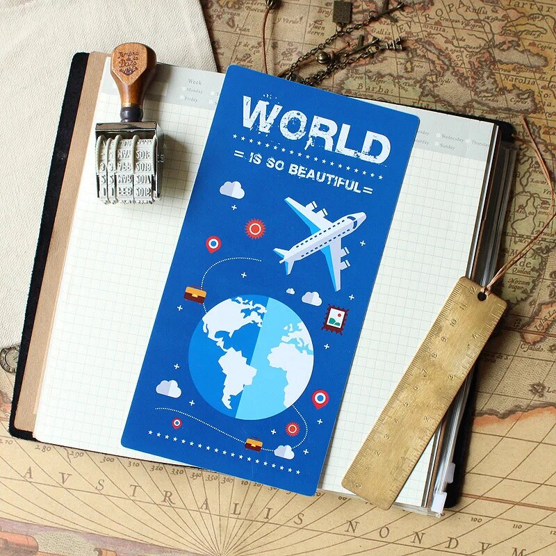 Блокнот TN пластиковый, цвет World L