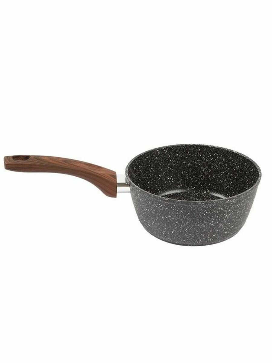 Ковш а/п литой 1 л с индукционным дном, d 16 см, цвет: серый гранит Rashel