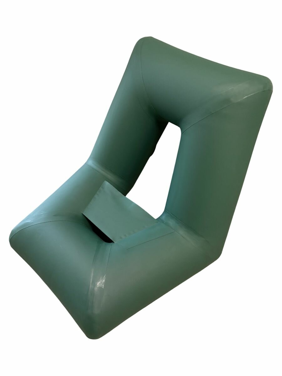 Кресло надувное в лодку ПВХ, зеленый