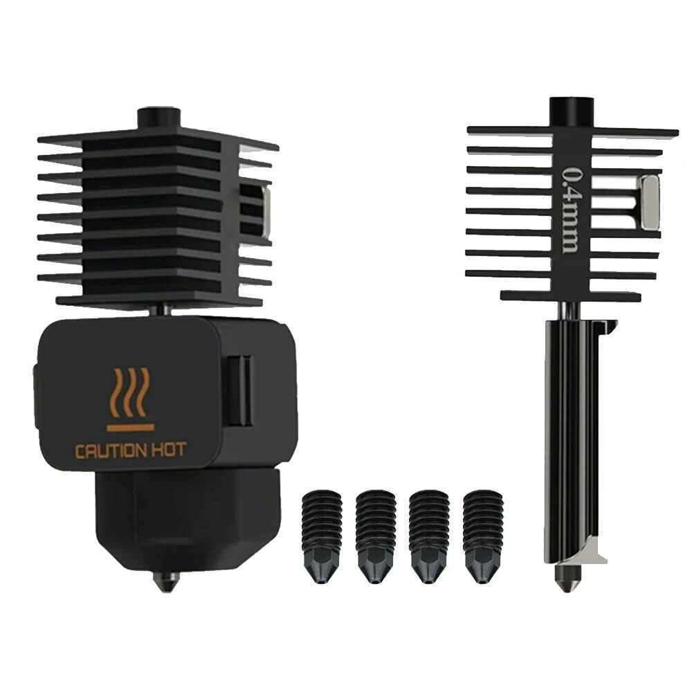 Комплект хотэнда для Bambu Lab A1/A1 Mini: высокоскоростной хотэнд в сборе, силиконовый чехол для рабочей платформы, сопло из закаленной стали, деталь для 3D-принтера.