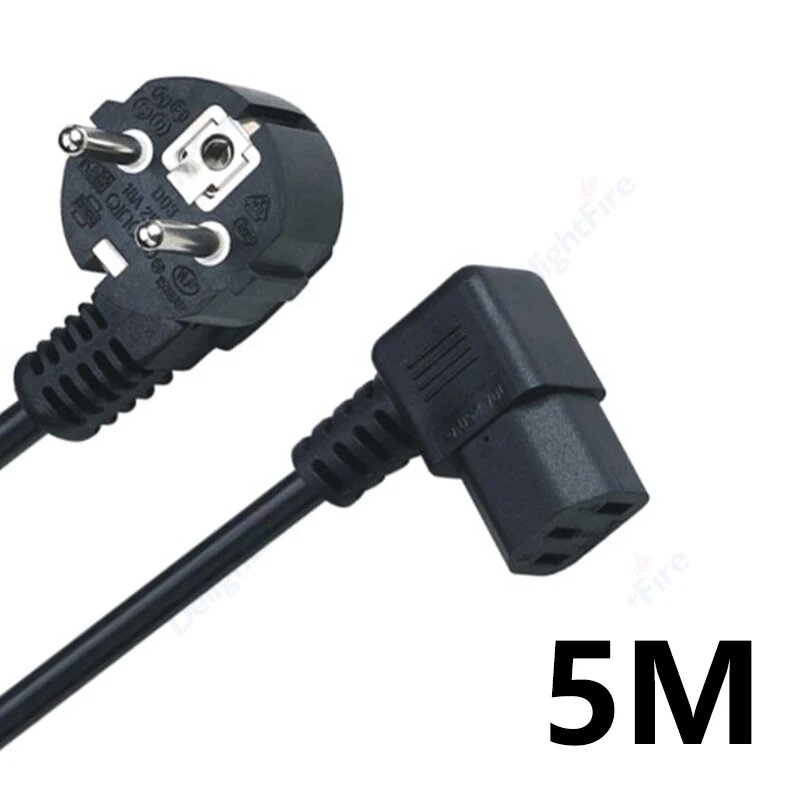 DelightFire кабель питания EU C13 1.2/1.5/2/3 м 5m Right Angle