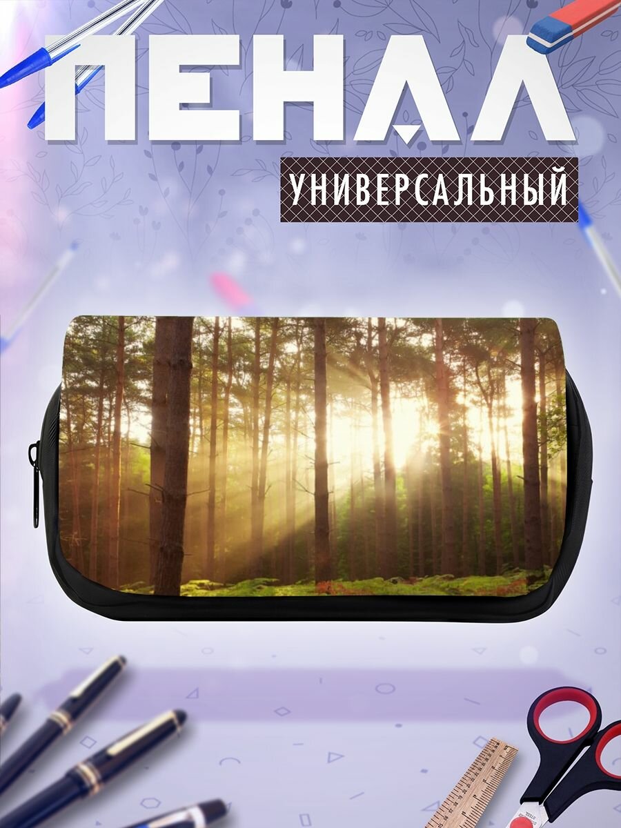 Школьный пенал лес природа