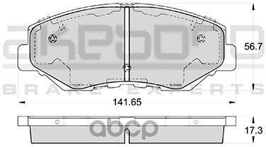 Колодки тормозные дисковые передние подходят для HONDA CR-V II, ELEMENT YH2 AN-663WK Akebono арт. AN-663WK