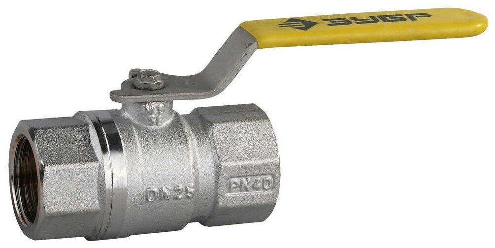 Кран шаровой полнопроходной газовый 1 Зубр профи 4-51720-C-1