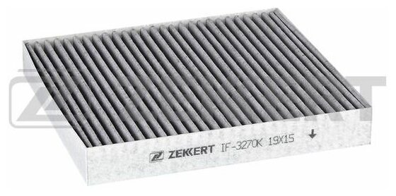 Фильтр салона ZEKKERT IF3270K (CUK2252 Mann) / угольный / Nissan Murano (Z50) 00-, X-Trail (T30) 01-