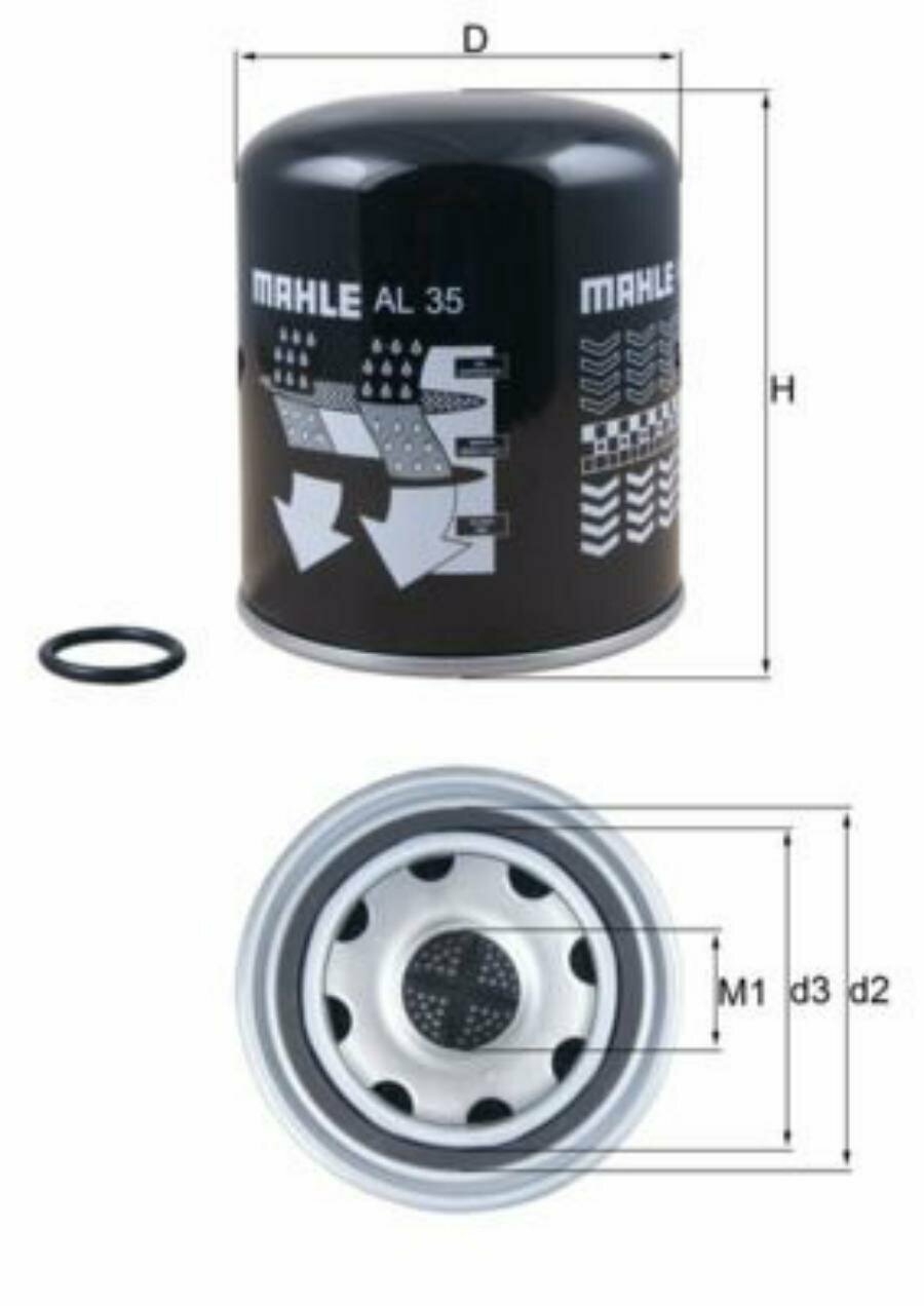 Фильтр воздушный Mahle/Knecht арт. AL 35
