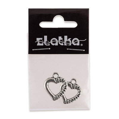 Подвеска MFP-25 сердце 2 шт под античную медь