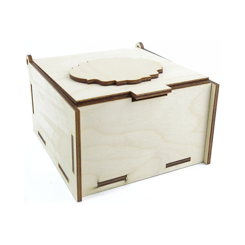 "Mr. Carving" ВД-732 Коробка с биркой фанера 10 х 10 х 6 см .