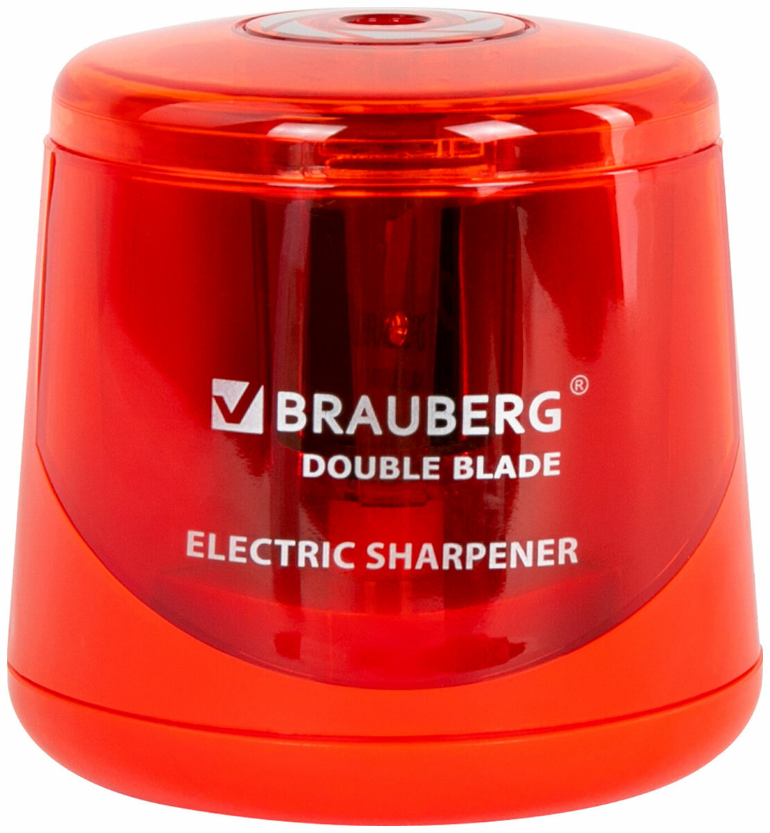 Точилка электрическая Brauberg DOUBLE BLADE RED (271338)