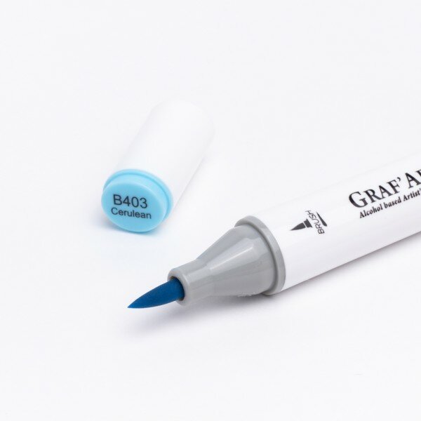 Маркер спиртовой Малевичъ GrafArt Brush, Церулеум B403