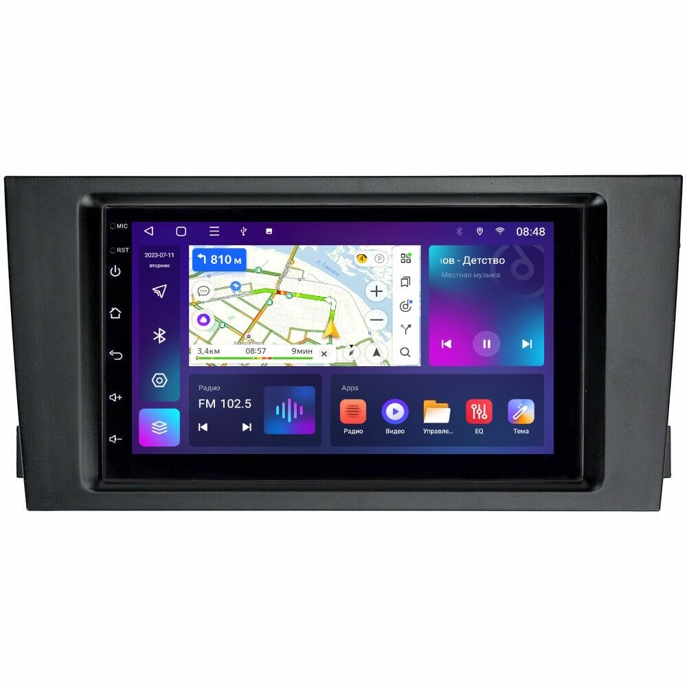 Магнитола Epic T7 Audi A6, S6, RS6 2002-2005 - Android 12 - Память 2+32Gb - IPS экран