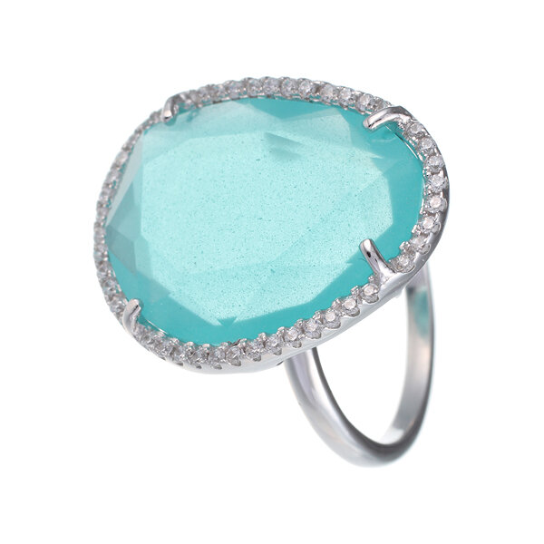 Кольцо, серебро, 925 проба