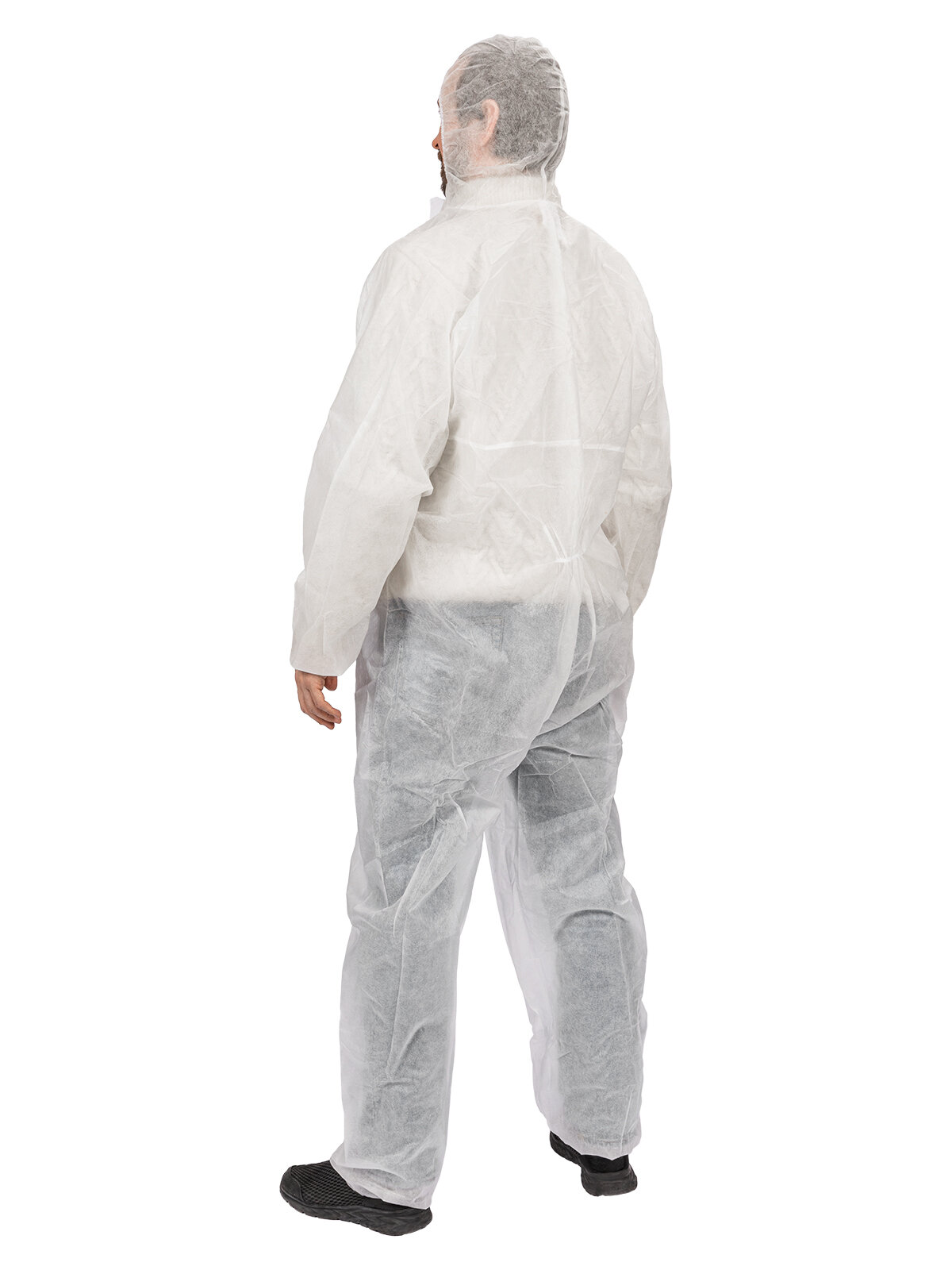 Комбинезон защитный одноразовый "Каспер Р40", на молнии, 40 г/м2, белый, разм. 56-58/170-176, TDM Electric