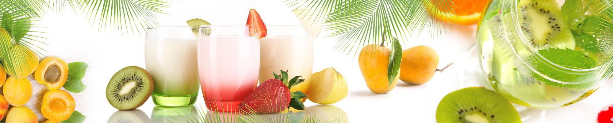 Кухонный фартук/стеновая панель МДФ для кухни 2800*600*6мм "Фруктовый смузи"