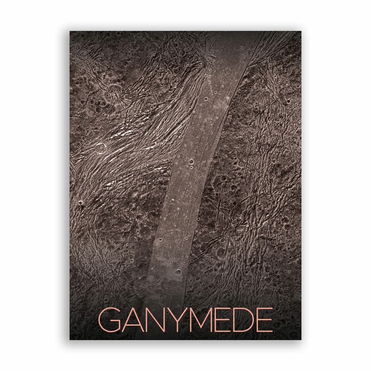 Постер, плакат на бумаге / NASA (Коллекция Постеров) - Ganymede / Ганимед / Размер 30 x 40 см