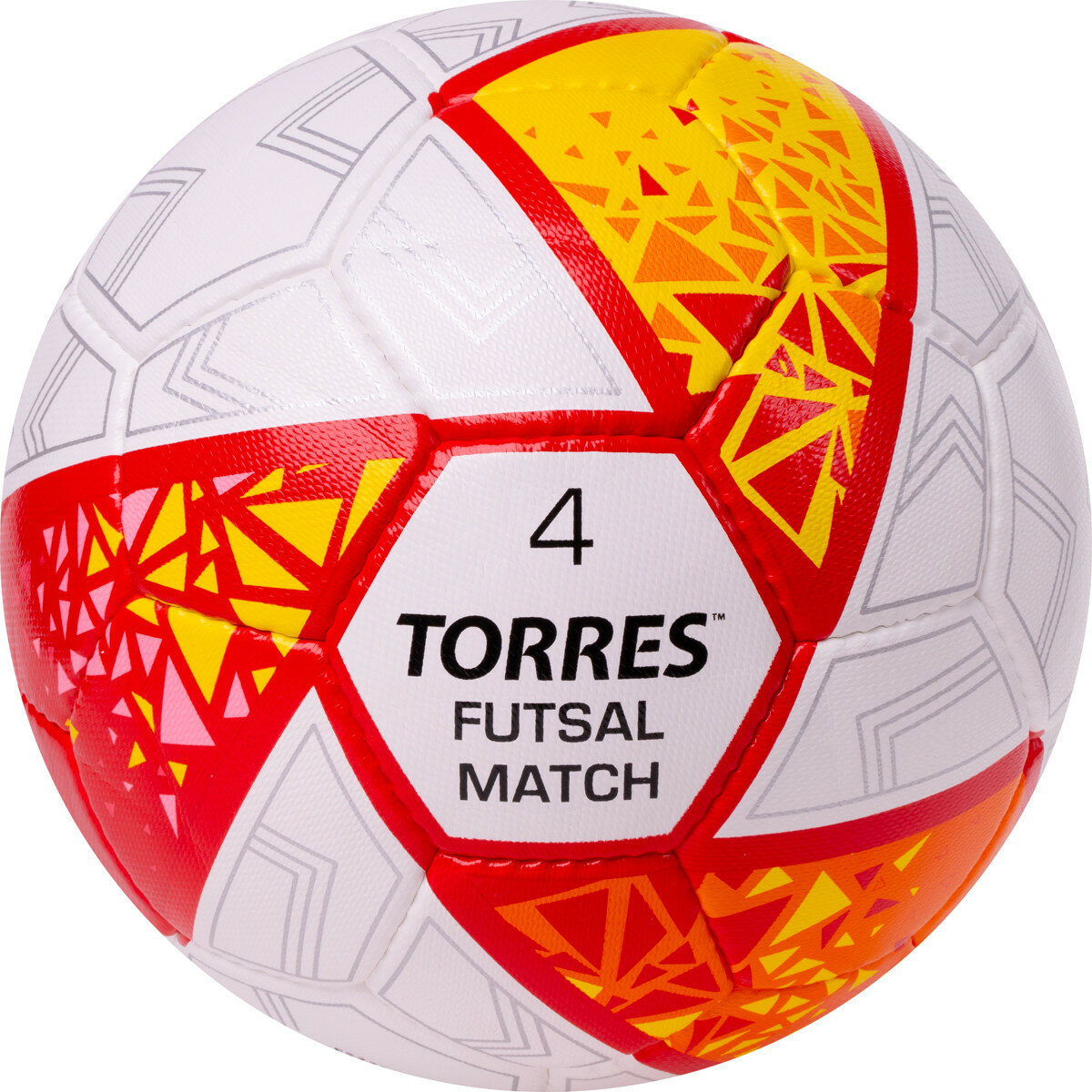 Мяч футзальный Torres Futsal Match Fs323774, красно-оранжевый, размер 4
