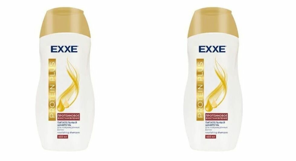EXXE Шампунь для волос Protein Plus Питательный Протеиновое восстановление, 400 мл - 2 шт