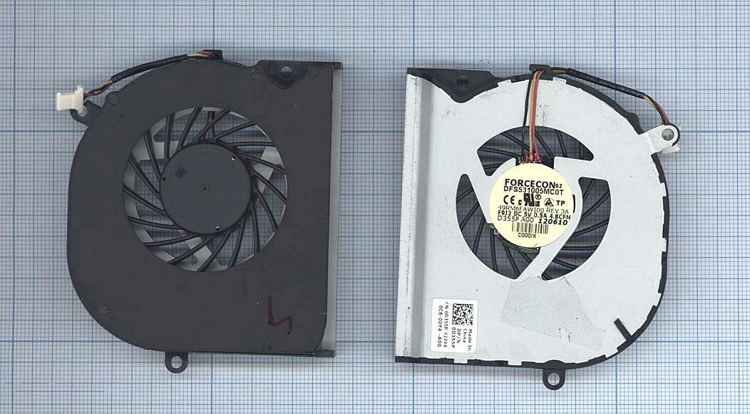 Вентилятор (кулер) для Dell DFS531005MC0T F9J2 (3-pin)