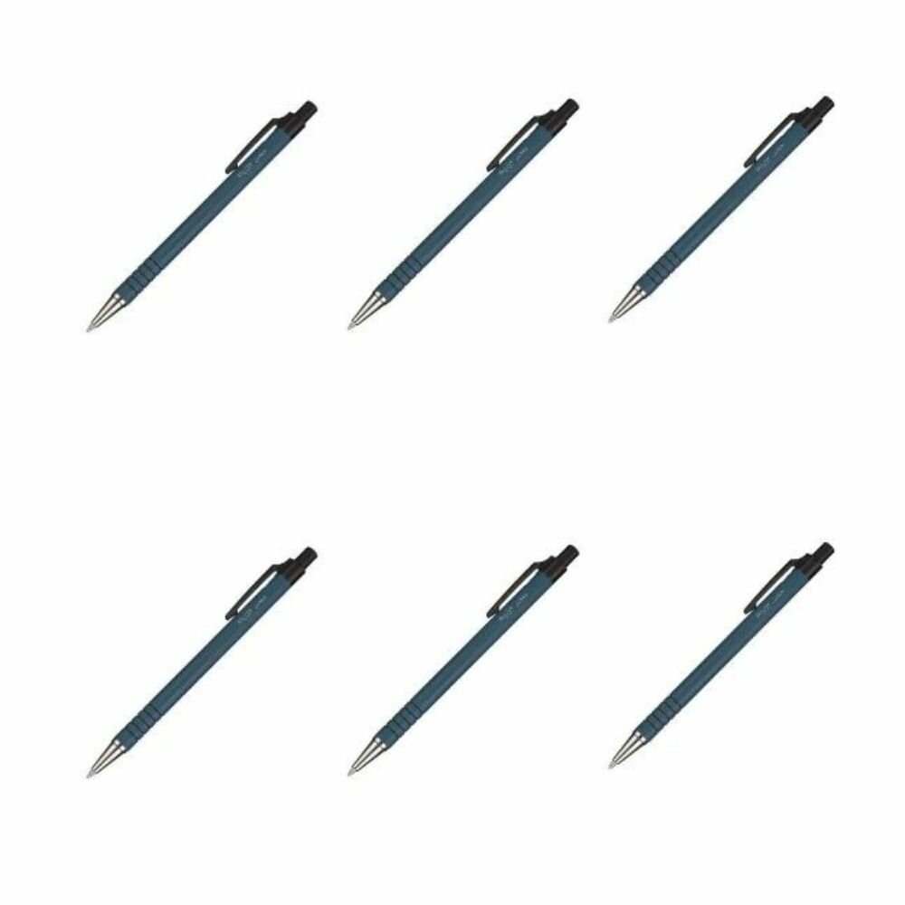 Pilot Ручка шариковая автоматическая, масляная, синий 0,22 мм, 6 шт