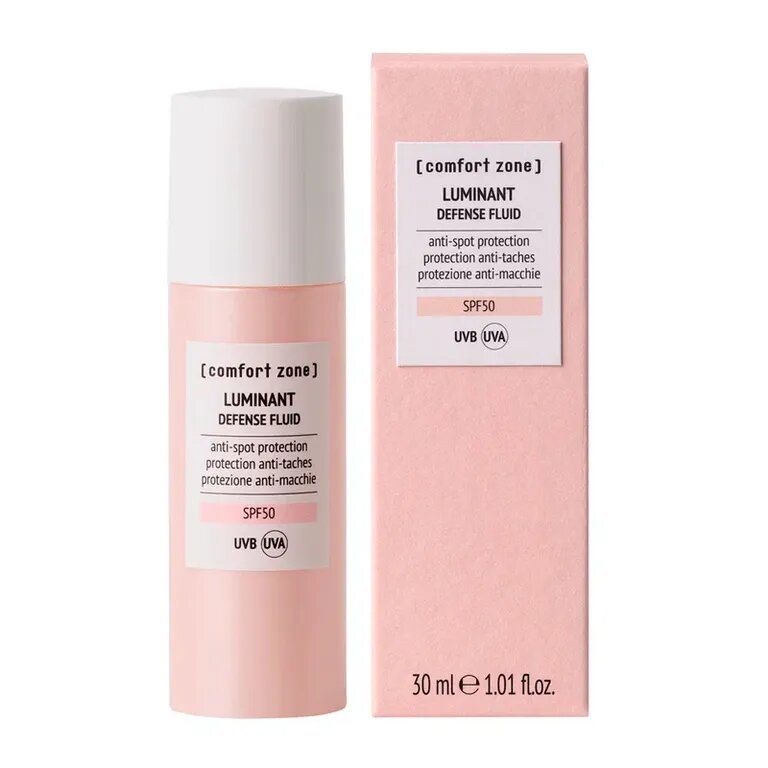 COMFORT ZONE Luminant Defense Fluid Защитный крем-флюид против пигментации SPF50+ Luminant 30 мл
