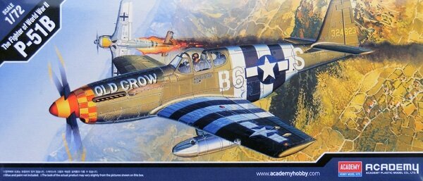 12464 Academy Самолет Р-51В "Мустанг" 1/72