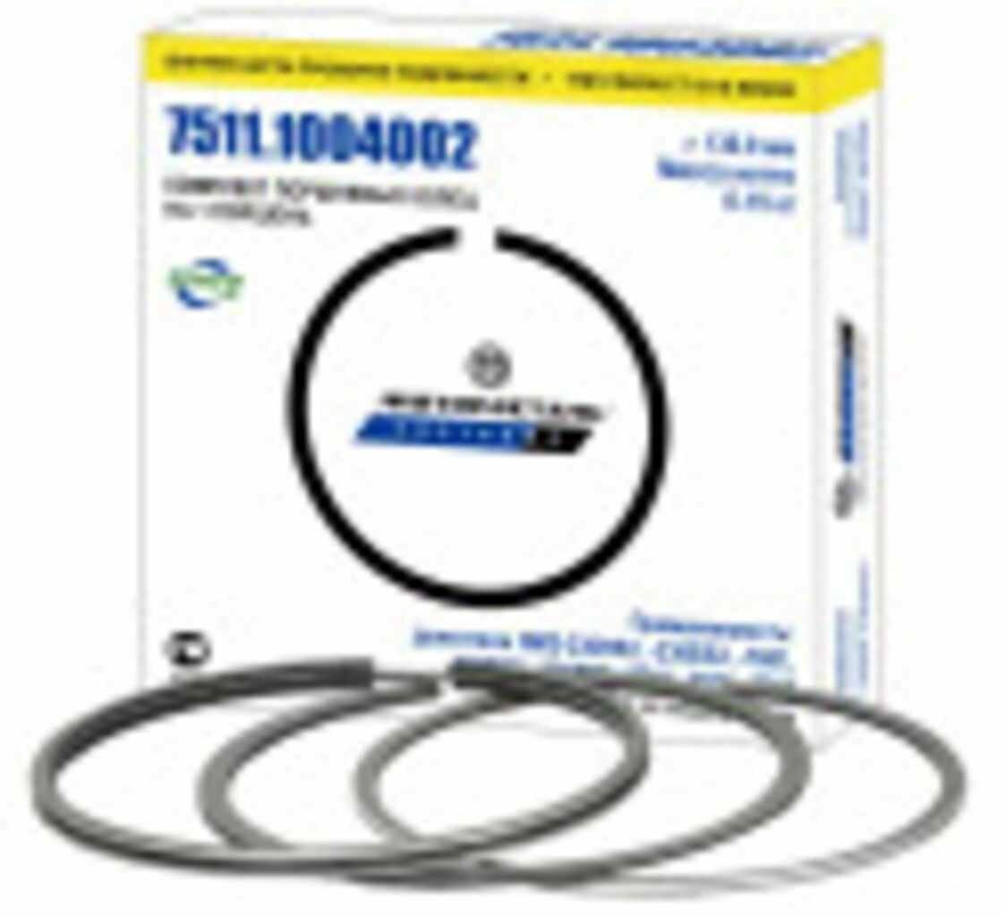 Кольца поршневые ЯМЗ-7511 d+0.0 на поршень, 7511.1004002, мотордеталь