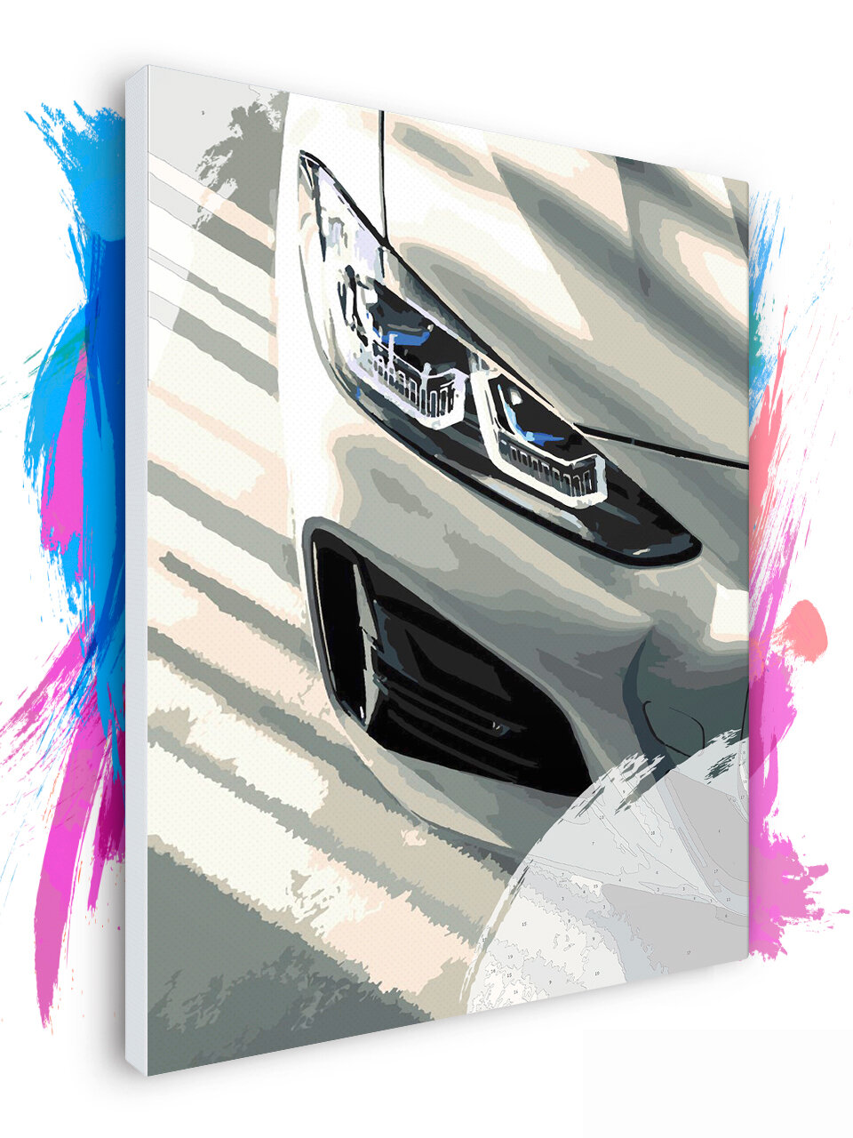 Картина по номерам на холсте BMW 4, 30 х 40 см