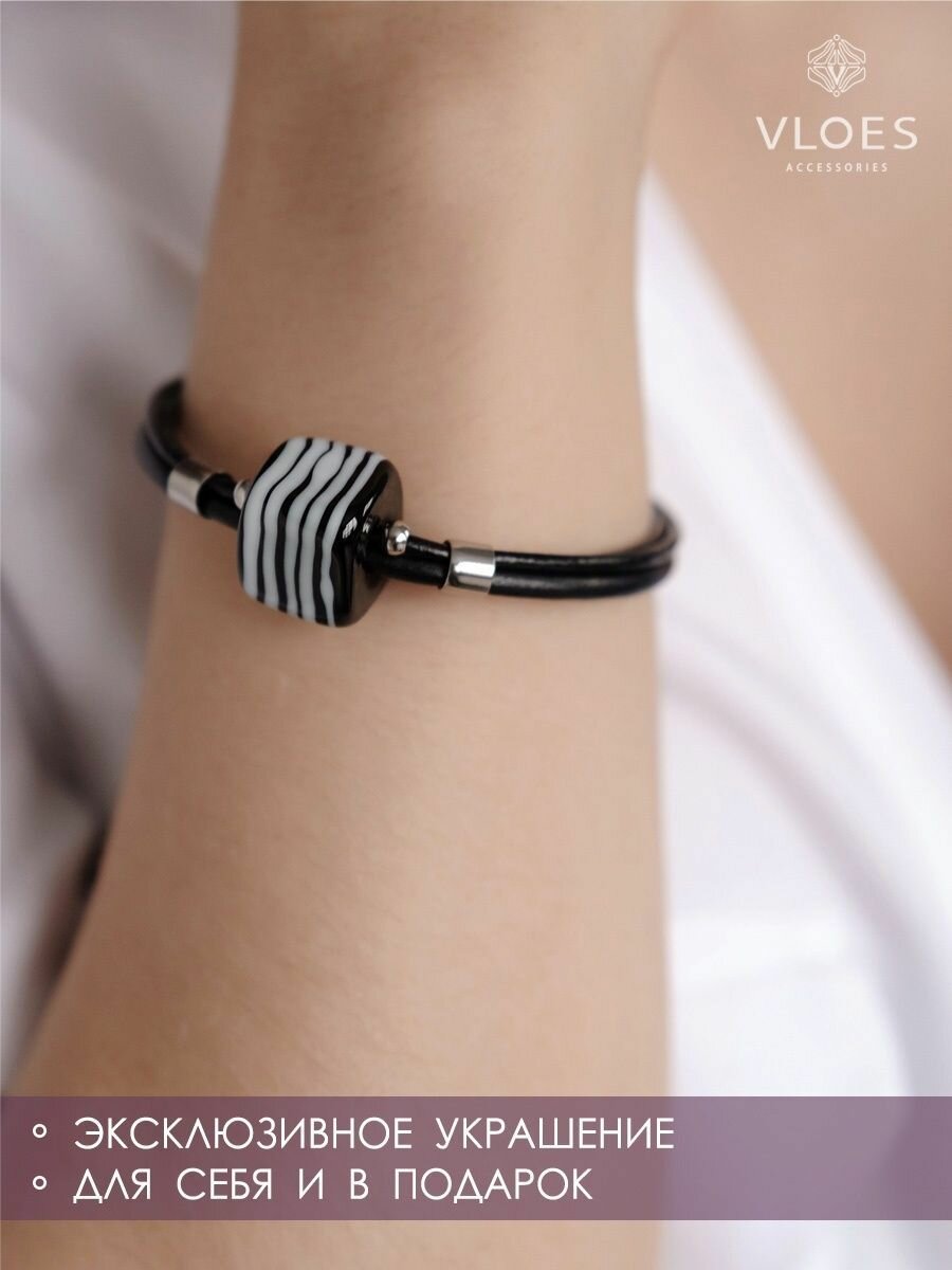 Браслет, муранское стекло, стекло