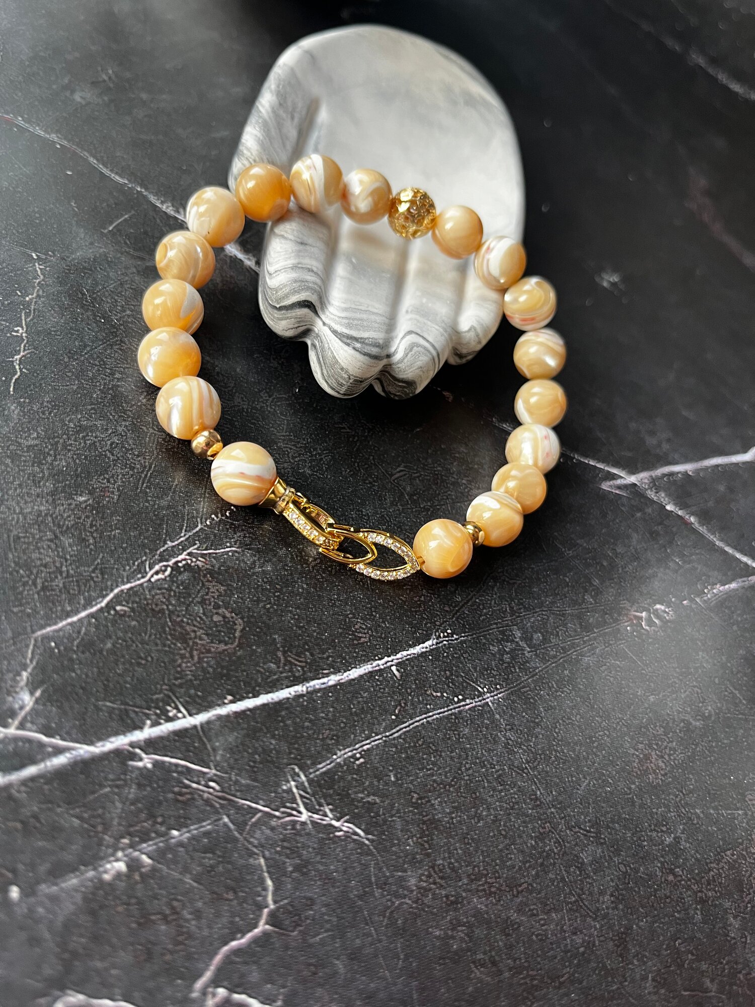 Браслет-цепочка, фианит