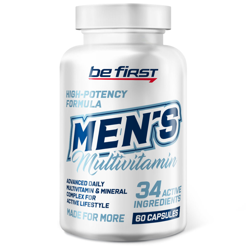 Мультивитамины для мужчин Be First Men's multivitamin, 60 капсул