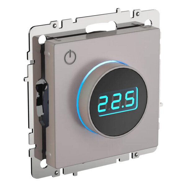 Термостат электронный с подсветкой ТС10-1-БрЖ жемчуг BR-RT11-K36 BRITE IEK