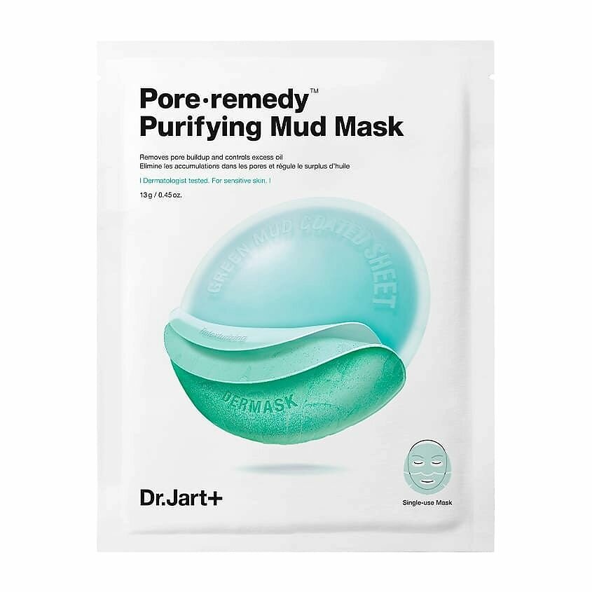 DR. JART+ Обновляющая маска для лица с зеленой глиной Pore Remedy Purifuing Mud Mask (1 шт)