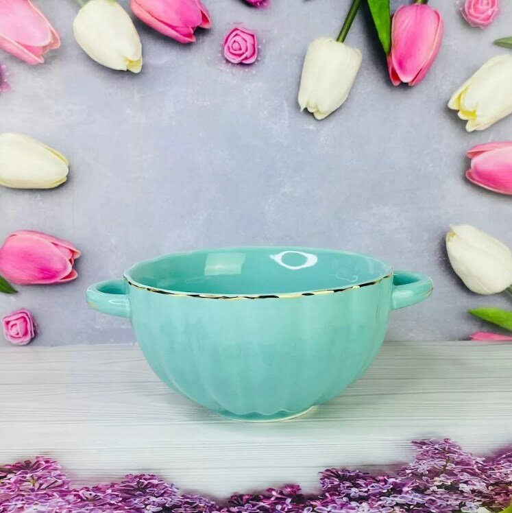 Набор из 6 бульонниц 350 мл MULTICOLOR Фарфор 133-381 118-133-381