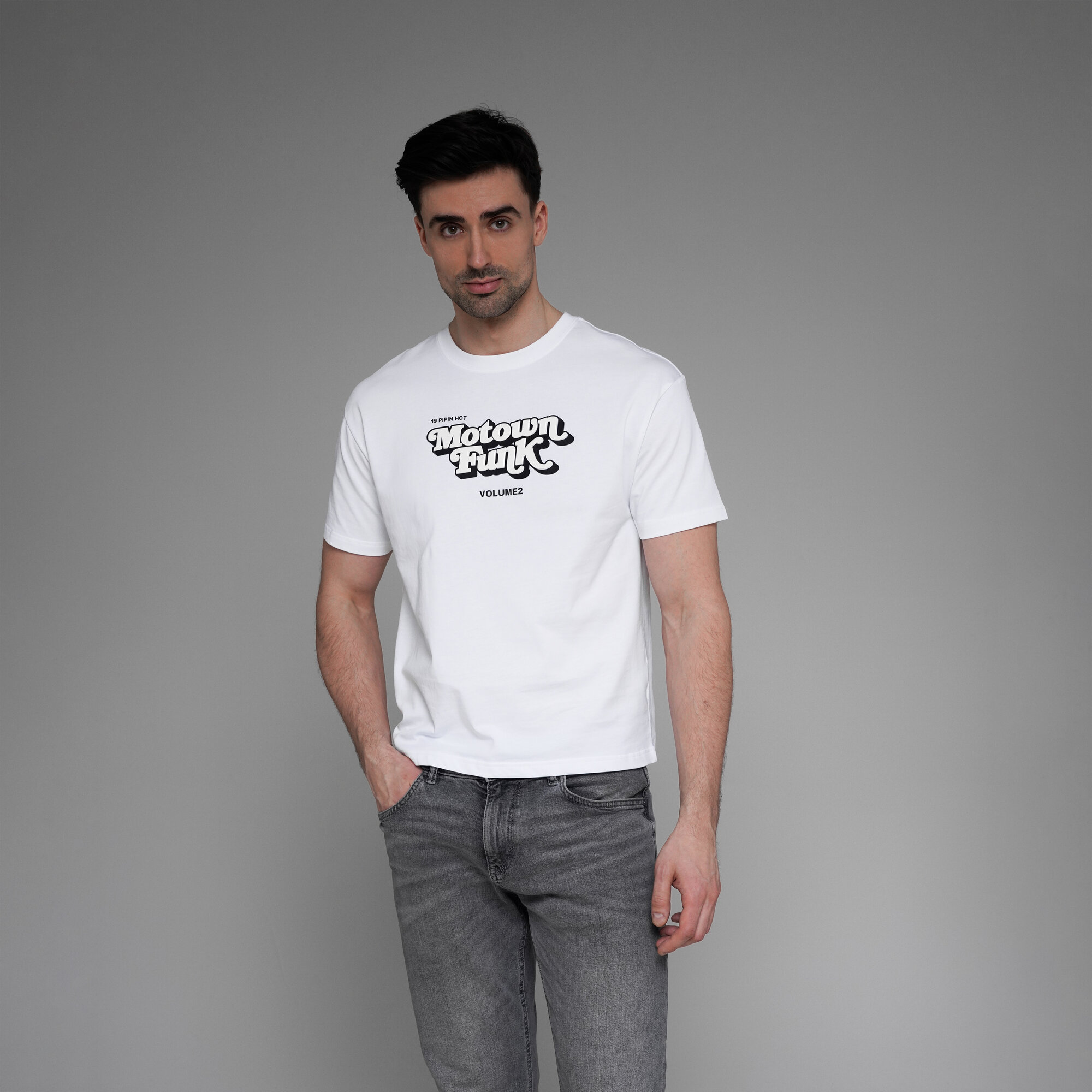 Футболка мужская, унисекс, с объемной термоаппликацией Motown Funk