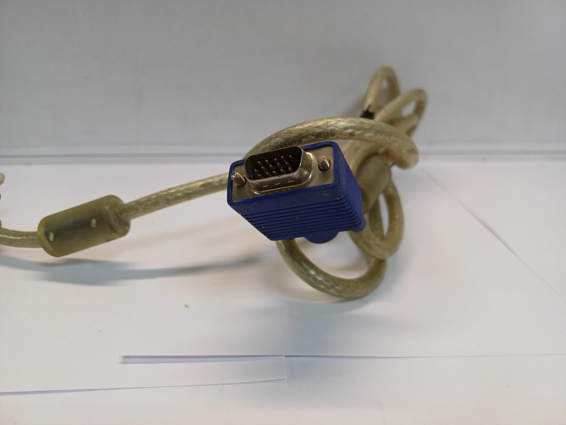 Кабель VGA DVI I угловой — фото 1