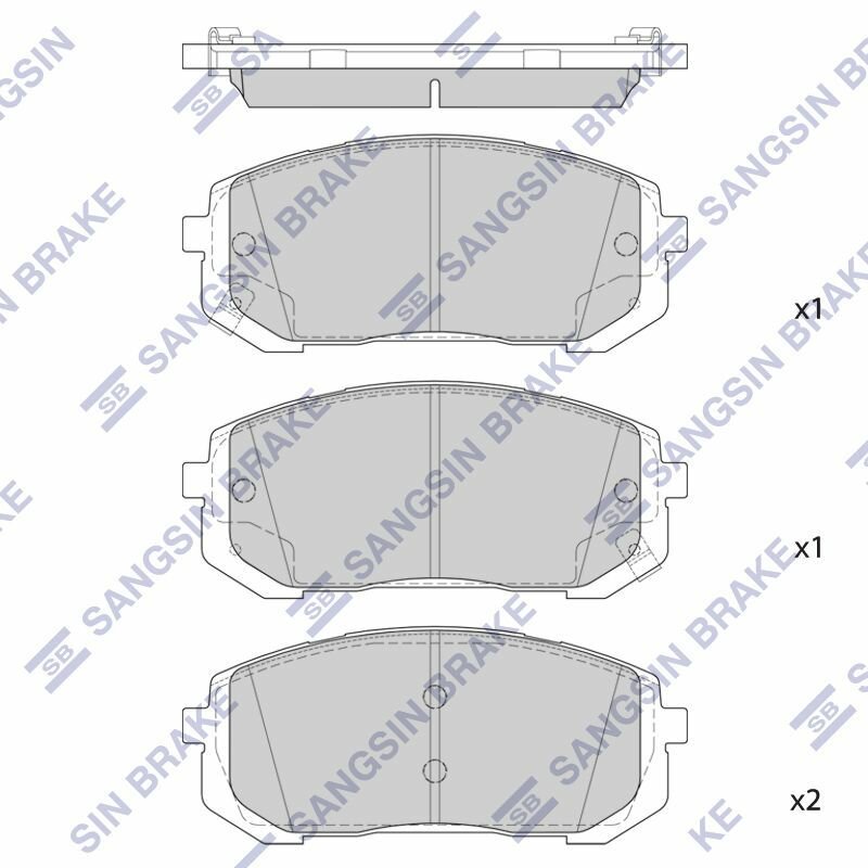 Sangsin Brake Колодки передние HYUNDAI ELANTRA (CN7) 2020- SP4461