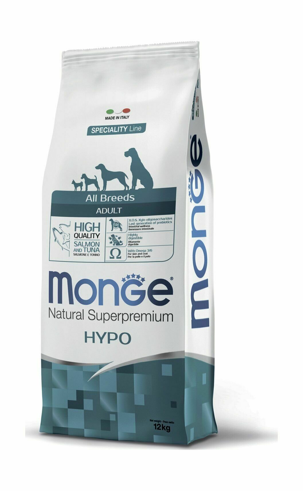 Monge Dog Speciality Hypoallergenic - Корм для собак гипоаллергенный лосось с тунцом (12 кг)