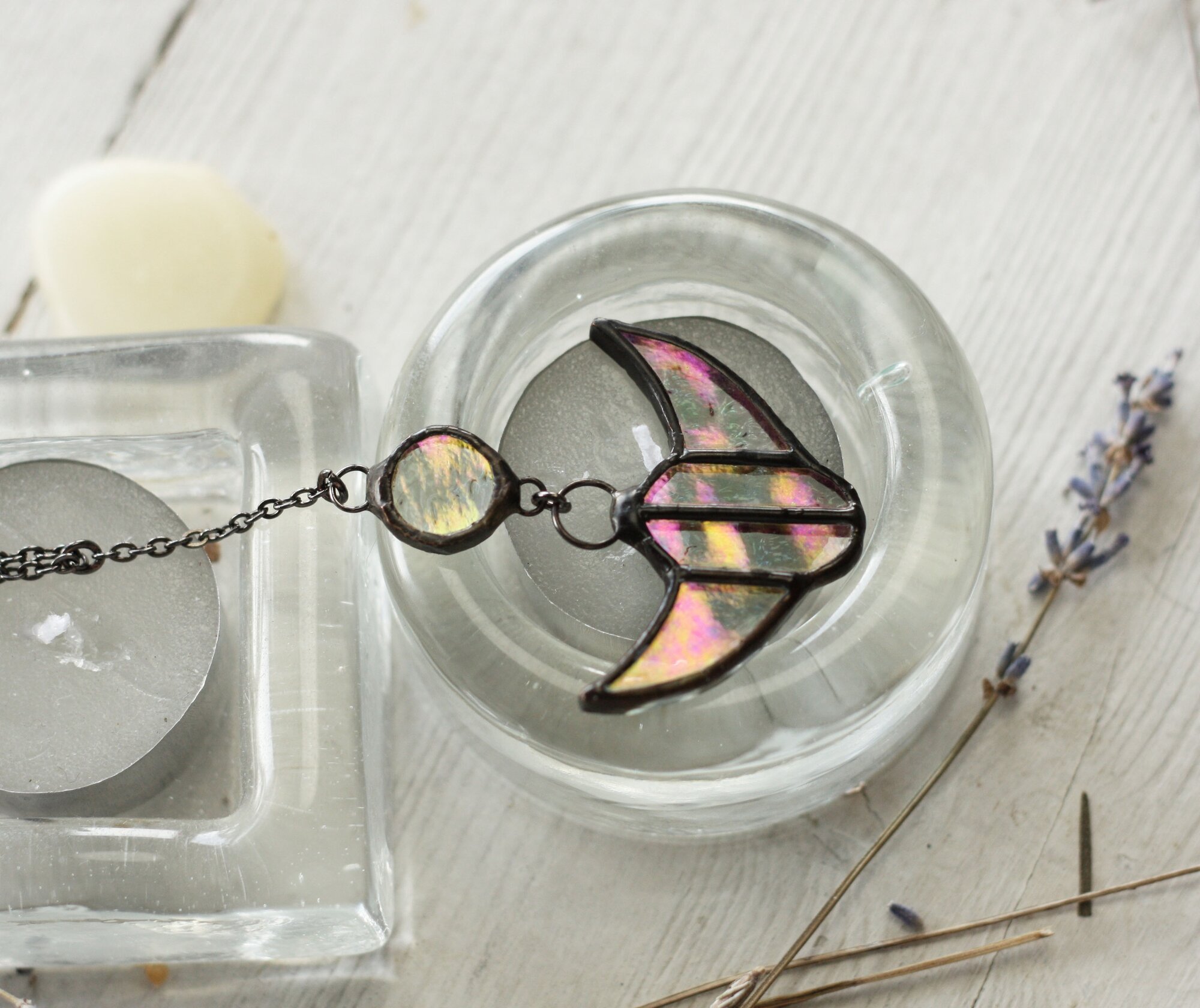 Колье, стекло