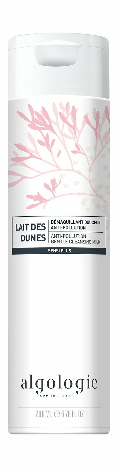 Algologie Lait Des Dunes Anti-Pollution Gentle Cleansing Milk, Очищающее молочко для чувствительной кожи лица, 200мл