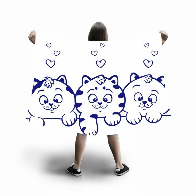 Флаг "Котики" - 07, Размер: 75х50 см.