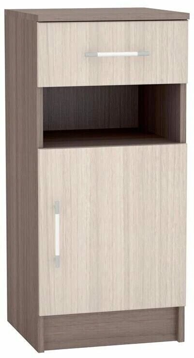 Тумба с ящиком ТБ-201 «Машенька», шимо темный/шимо светлый (400х380х866)