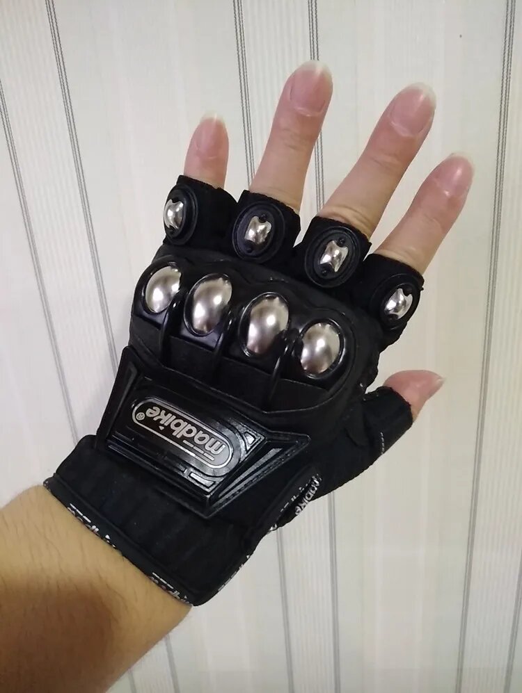 Мотоперчатки Madbike черные, XL, Half Finger