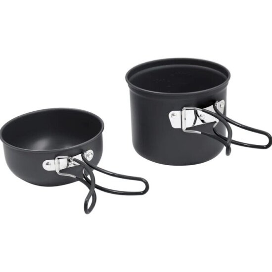 Котелок Forester MOBILE 1л с крышкой-миской 0,5л , из анодированного алюминия