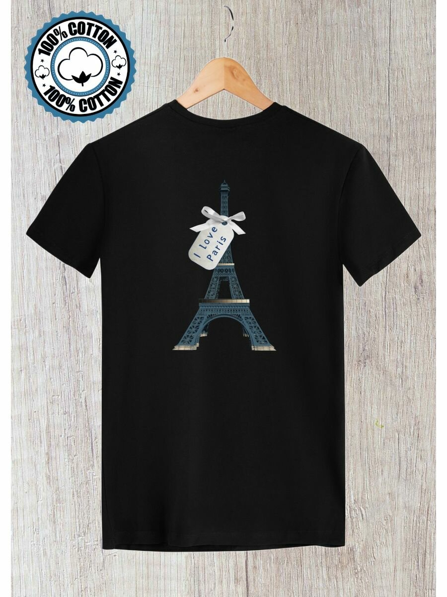 Футболка эйфелева башня париж