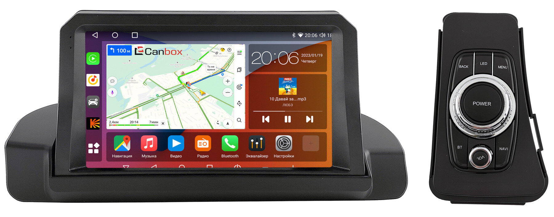 Штатная магнитола BMW 3 (E90, E91, E92, E93) 2004-2013 (авто без цветного экрана) Canbox H-Line 2K 4184-9-6290 Android 10 (4G-SIM, 6/128, DSP, QLed)