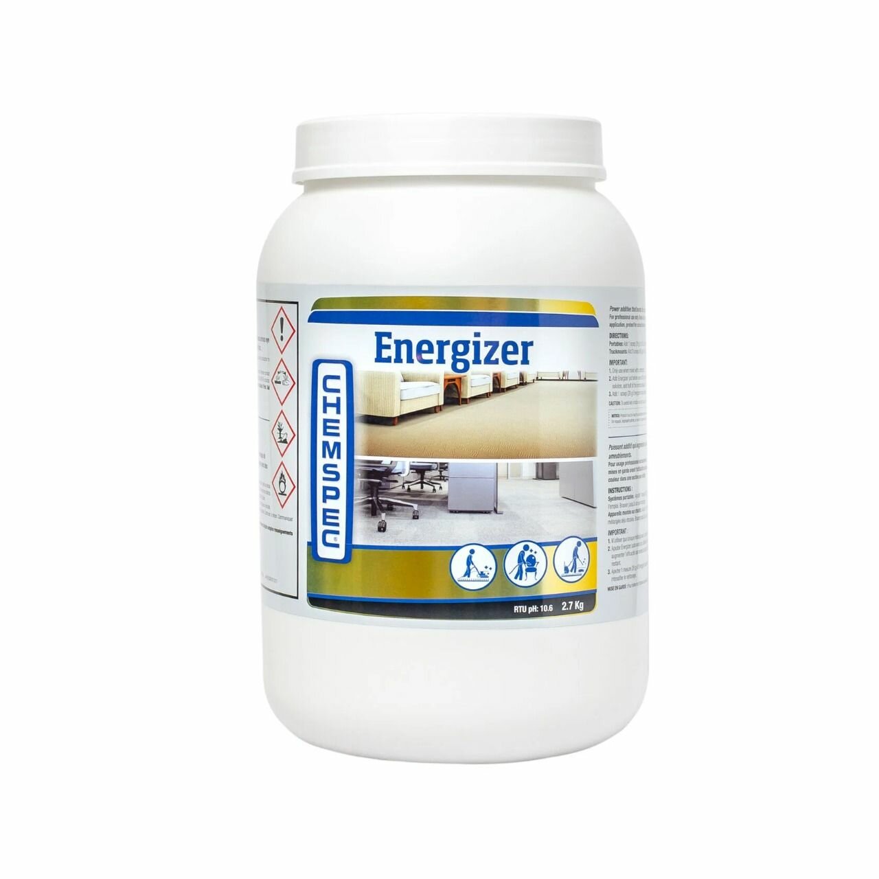 Чемспик Energizer - Кислородный усилитель для любого щелочного средства для повышения эффективности, 2,7 кг